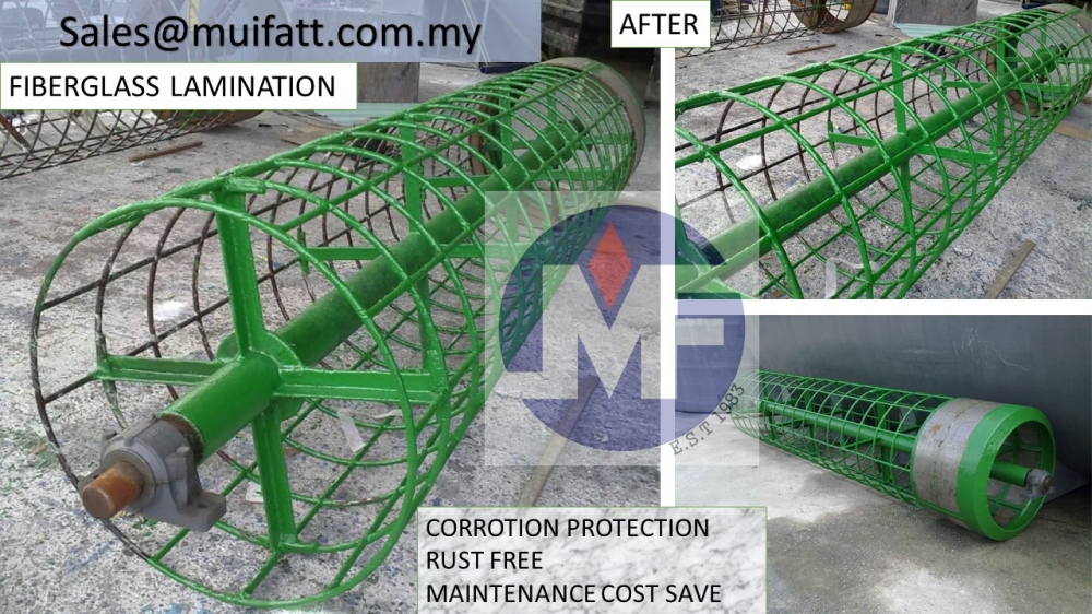 Fiberglass lamination|FRP lining|steel protection|Fiberglass water proofing