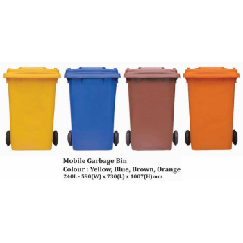 Wheel Bin | Mobile Garbage Bin | Tong Sampah Beroda MGB 240L